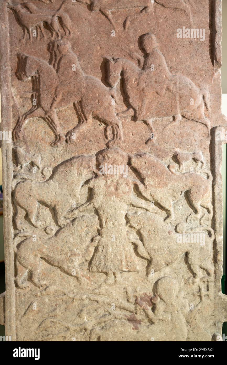 Pictish stones on display at Meigle Sculptured Stone Museum, Meigle ...