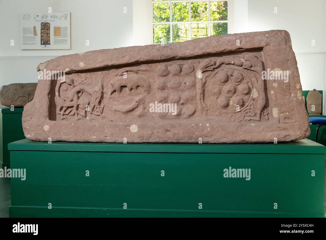 Pictish stones on display at Meigle Sculptured Stone Museum, Meigle ...
