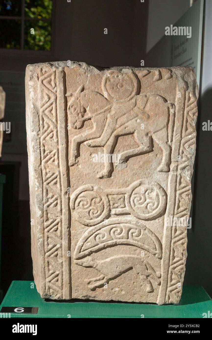 Pictish stones on display at Meigle Sculptured Stone Museum, Meigle ...