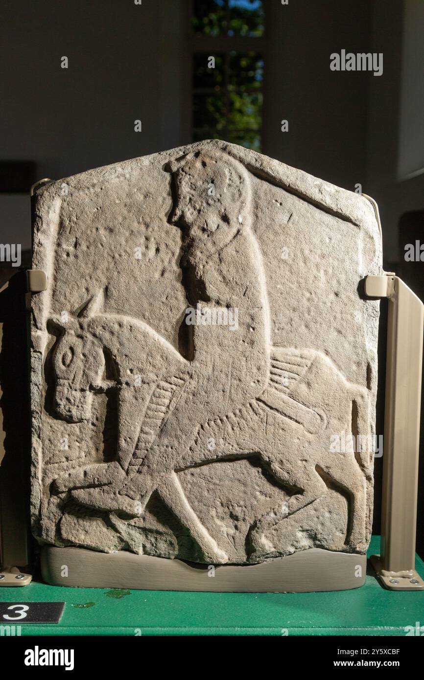 Pictish stones on display at Meigle Sculptured Stone Museum, Meigle ...