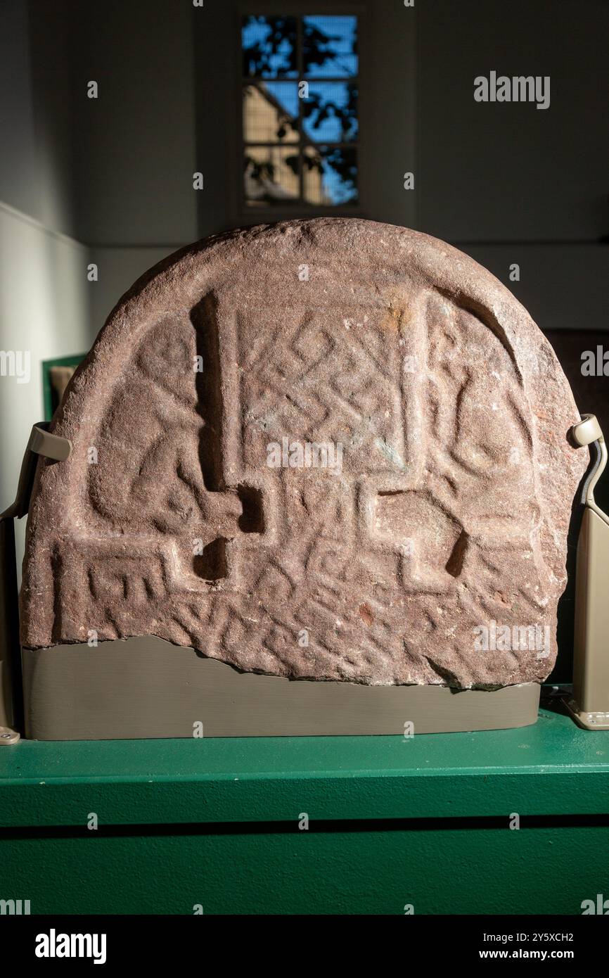 Pictish stones on display at Meigle Sculptured Stone Museum, Meigle ...