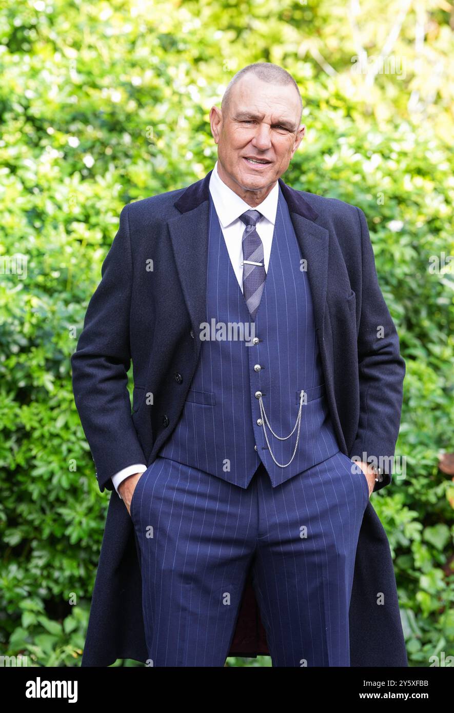 Vinnie Jones in character as Danny Driscoll during a photo call for ...