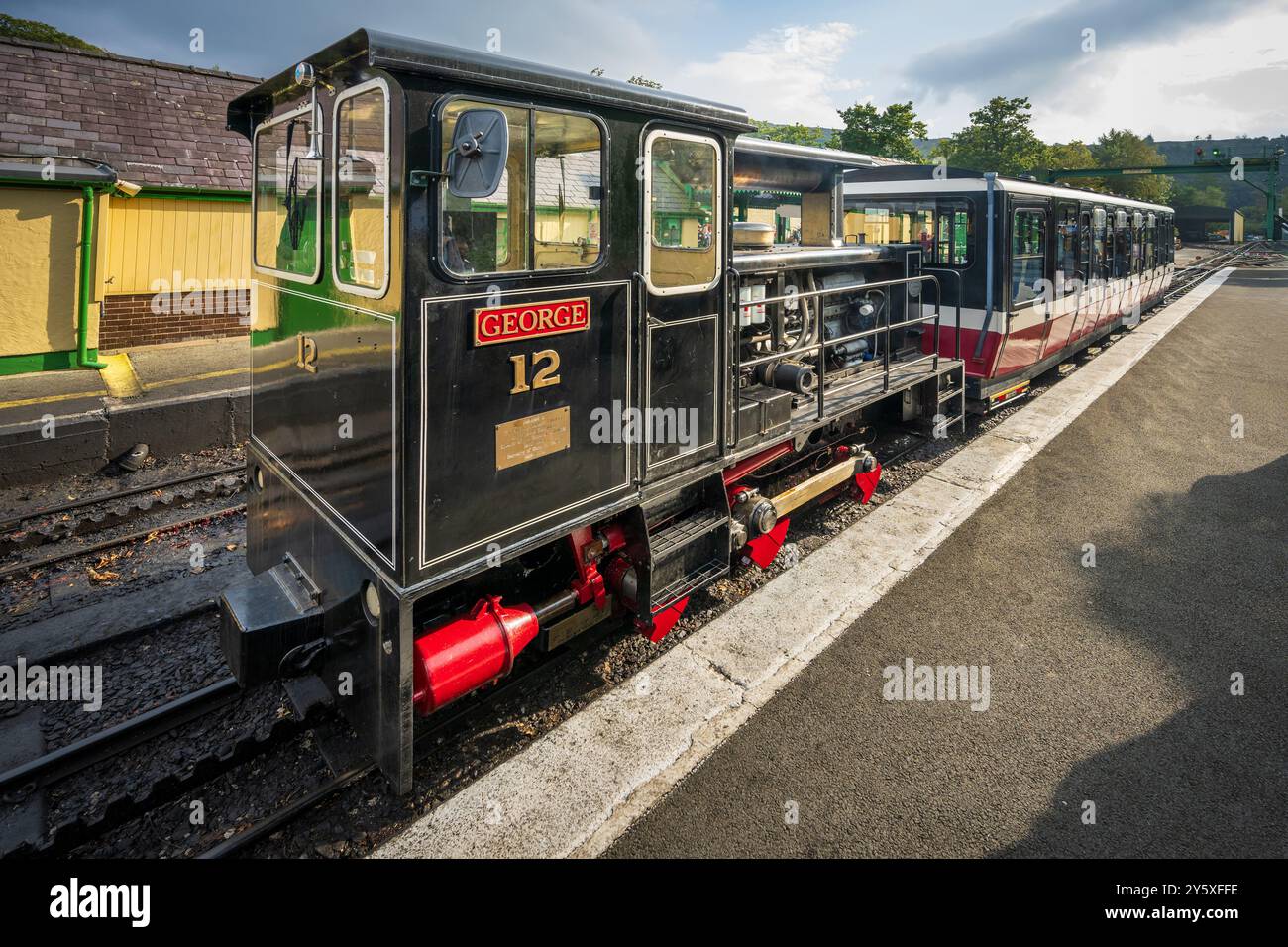 Ruston diesel locomotive named George at Llanberis station on the ...