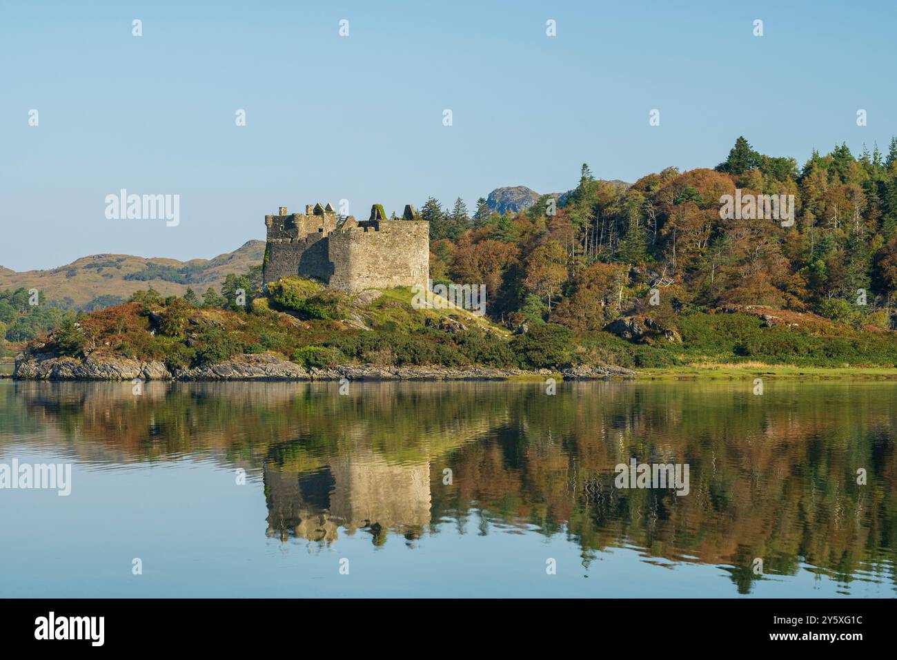 Tioram Castle, Loch Moidart, Lochaber, Scotland, UK Stock Photo - Alamy