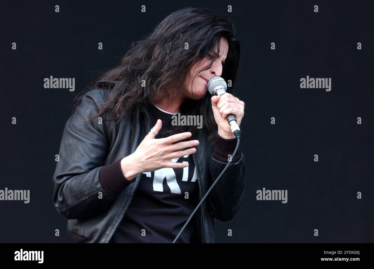 Imola Italy 10/06/2005 : Pia Tuccitto, Italian singer, during the live ...