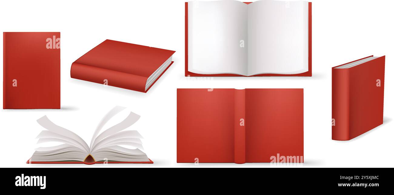 Realistic hard cover book Stock Vector Image & Art - Alamy