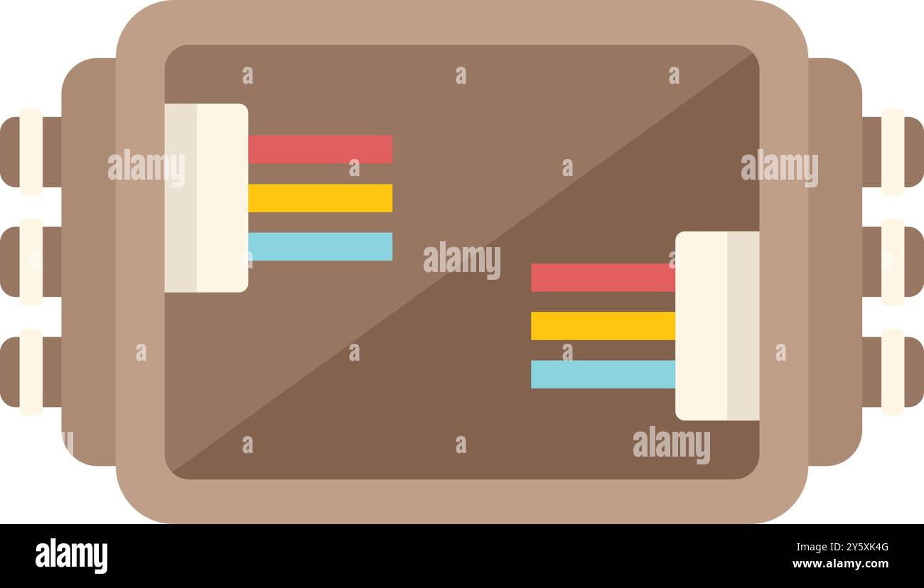 Electrical terminal block connecting wires, isolated on white ...