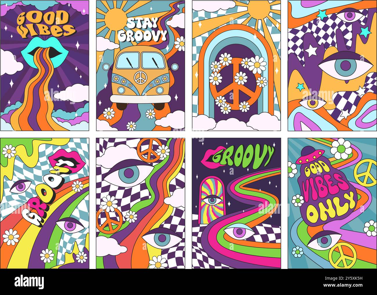 Groovy van hi-res stock photography and images - Alamy