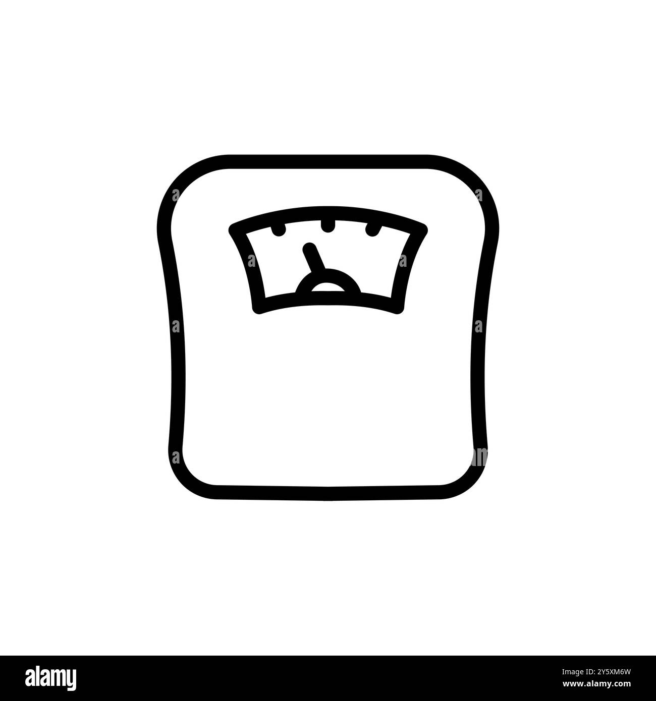 Diet floor scale icon in line art style, From Fitness, Health and ...