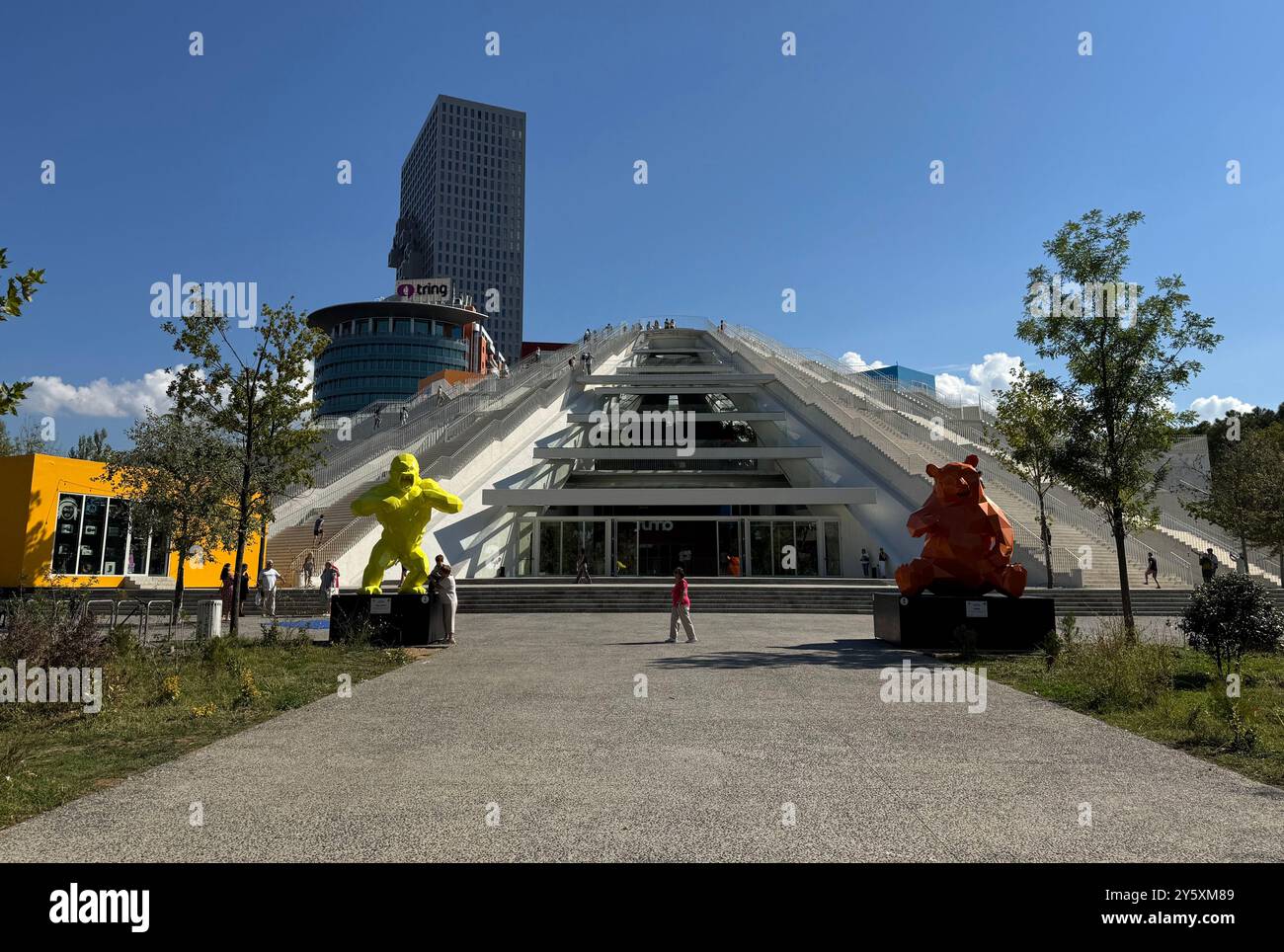 Tirana, Tirana, Albania. 23rd Sep, 2024. The Pyramid of Tirana, a ...