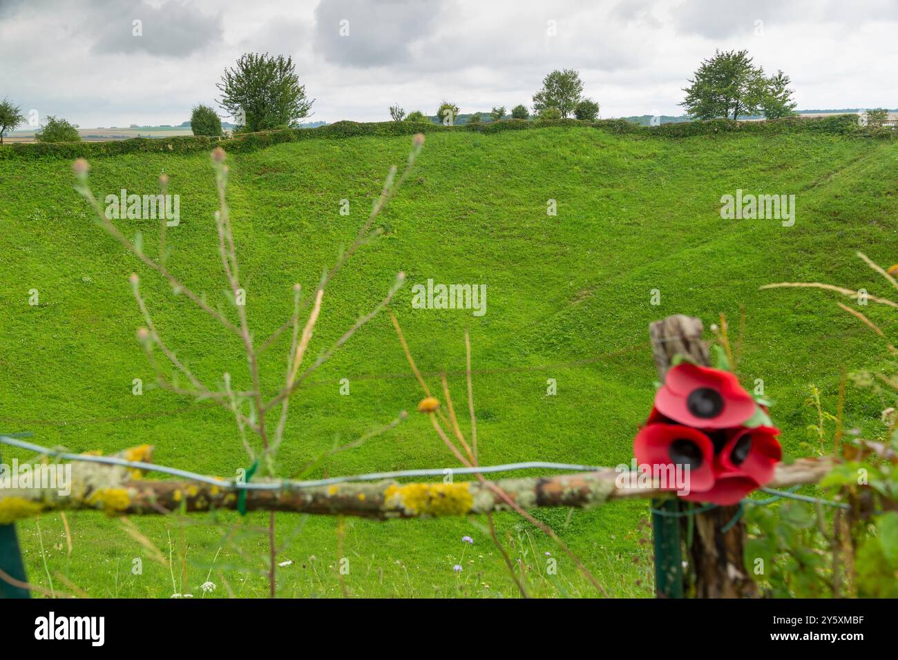 Lochnagar Crater created by an explosion planted by the British during ...