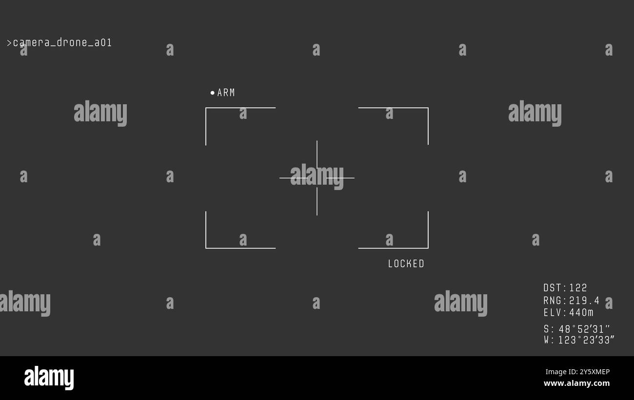 Realistic battle drone camera white overlay Stock Vector Image & Art ...