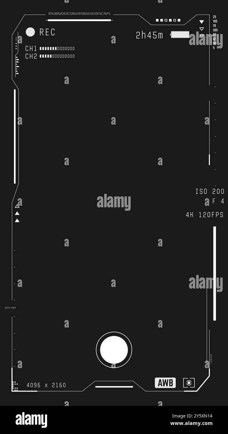 Red futuristic hud interface technology hi-res stock photography and ...