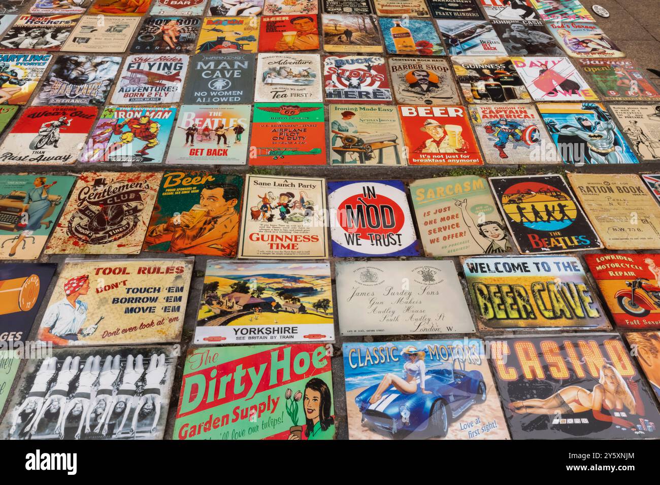 England, Kent, Faversham, Faversham Street Market, Display of Colourful ...