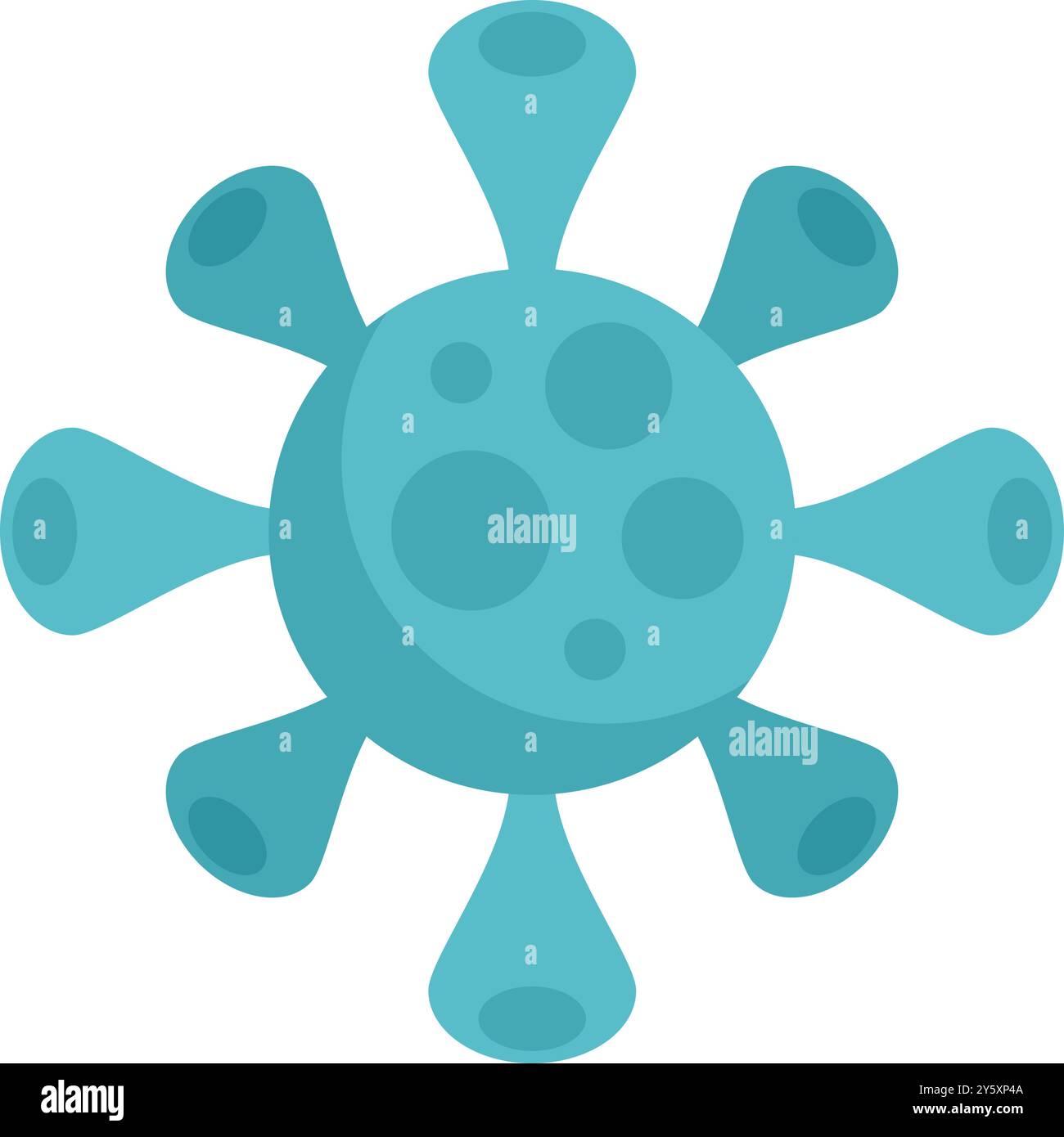 Cartoon virus floating and spreading contagious germs Stock Vector ...