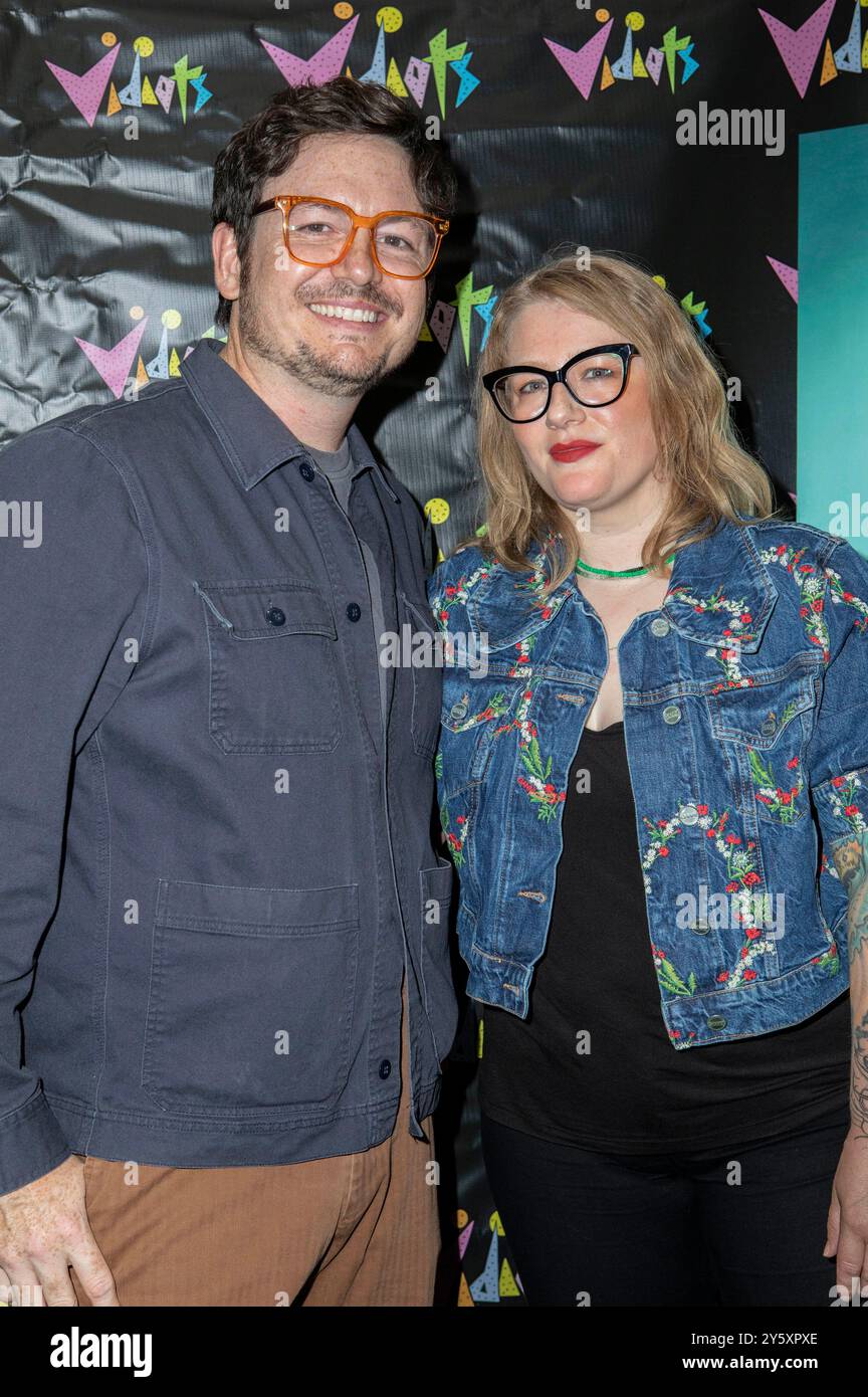 Elijah Kornhauser und Mel Eslyn bei der Preview der Netflix Serie 'Penelope' im Vidiots. Los ...