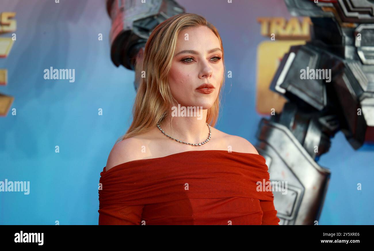 Scarlett Johansson attends the European Premiere of "Transformers One ...