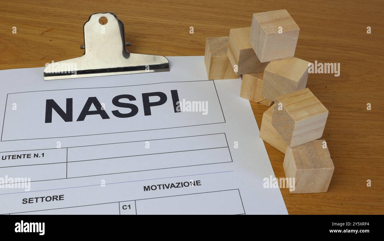 NASPI Social Insurance with registration form Stock Photo - Alamy