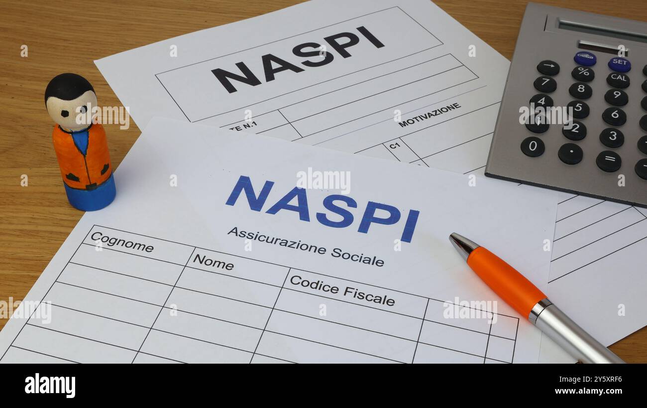 NASPI Social Insurance with registration form Stock Photo - Alamy