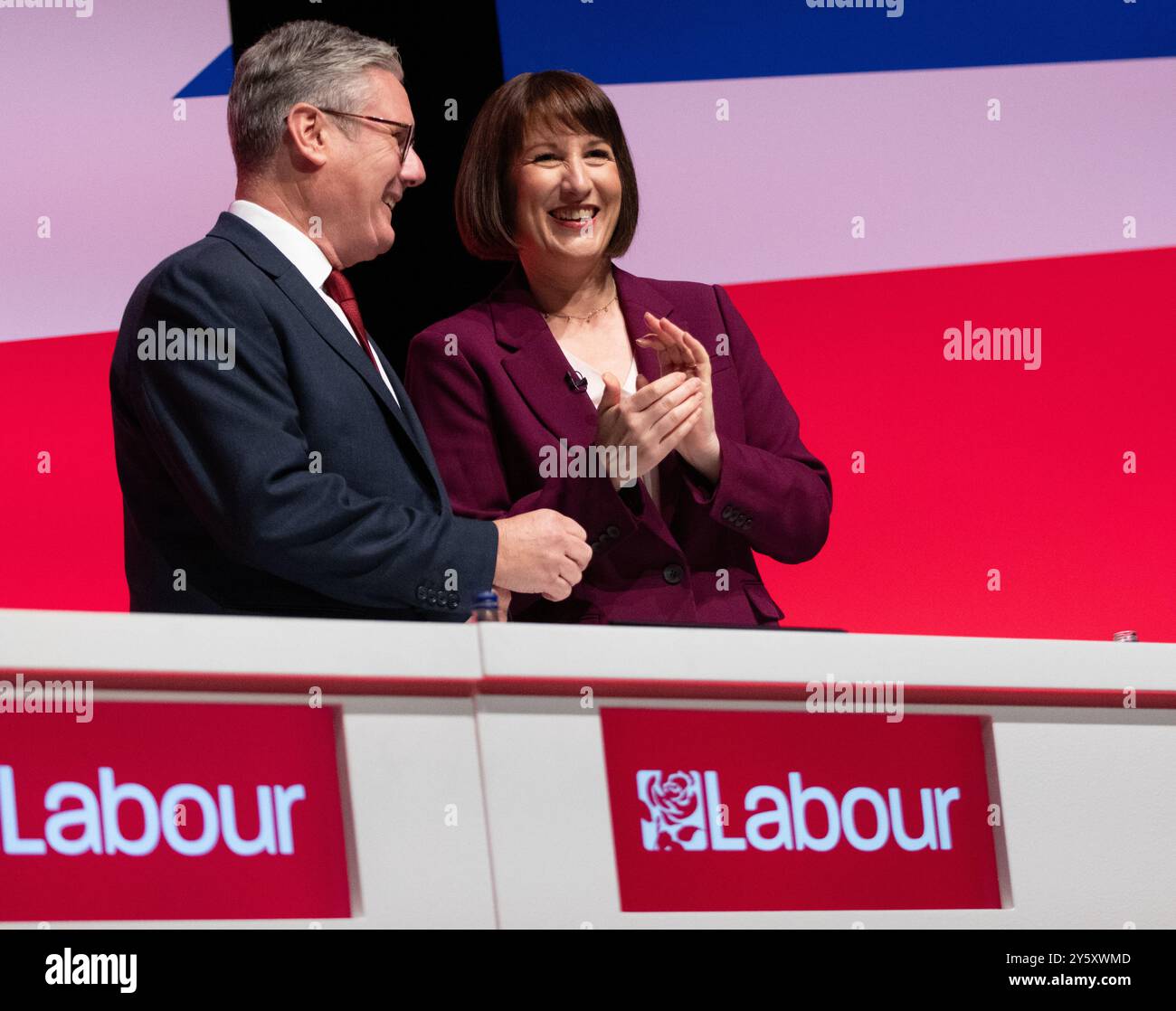 Rachel reeves together with keir starmer 2024 liverpool conference hi ...