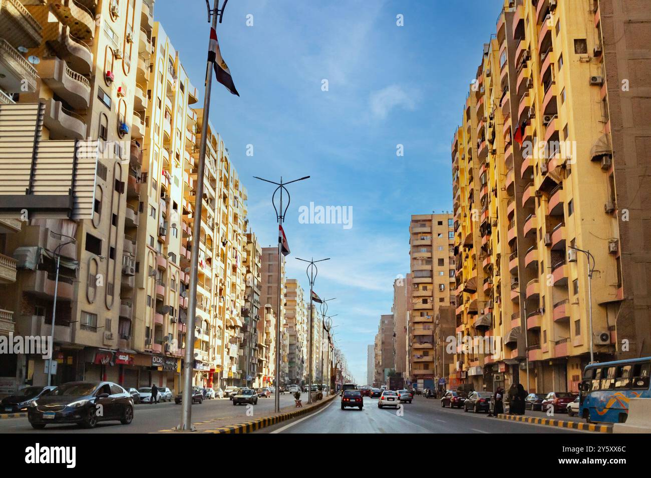 CAIRO, EGYPT - NOVEMBER 1, 2023: Traffic in downtown Cairo, Cairo ...
