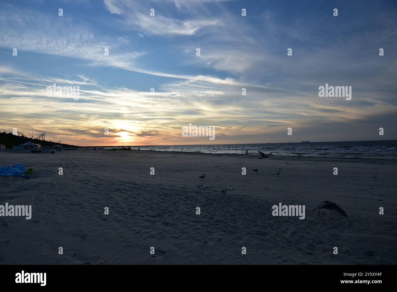 Baltic Sea beach in Jantar Stock Photo - Alamy