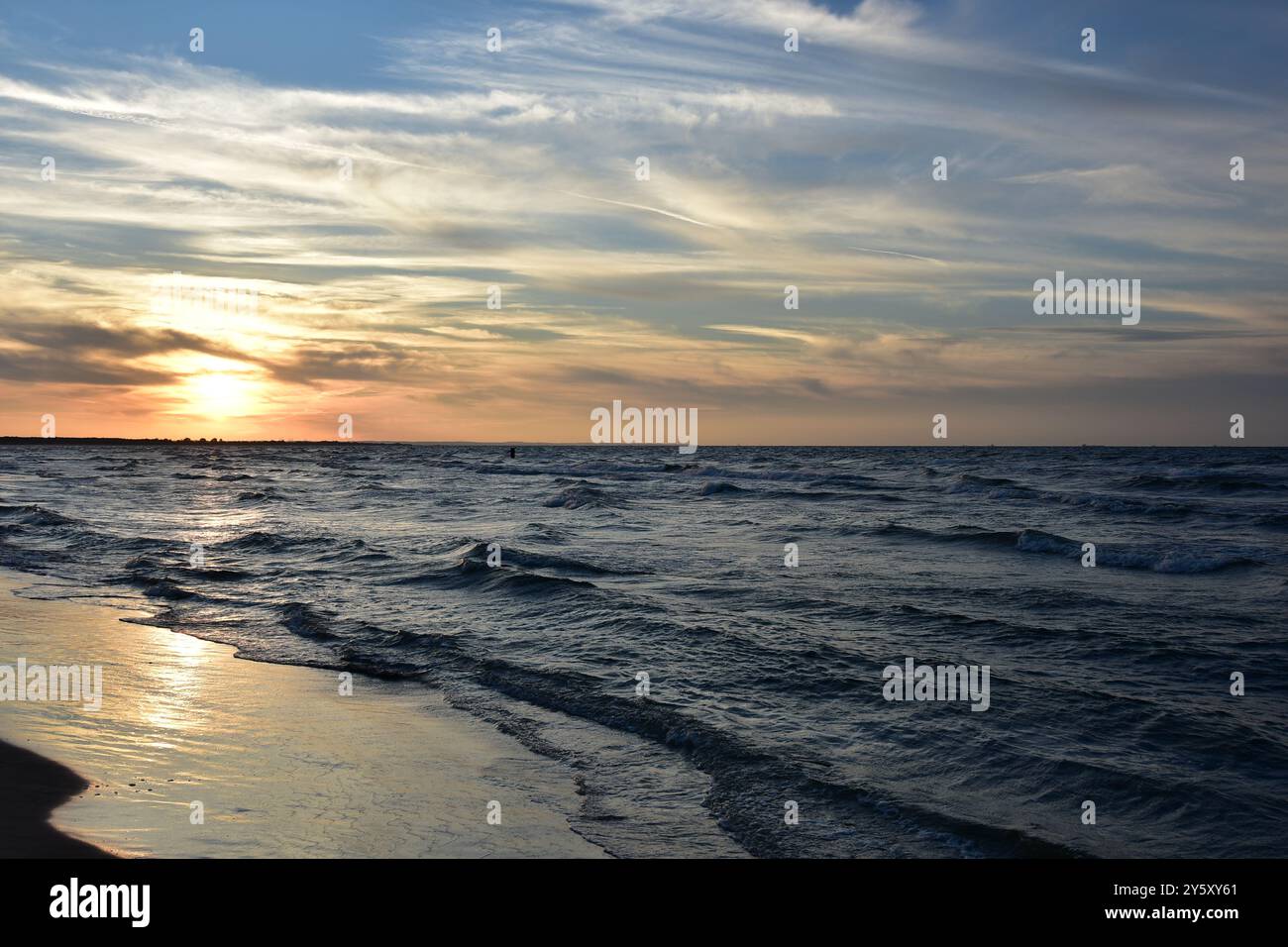 Baltic Sea beach in Jantar Stock Photo - Alamy