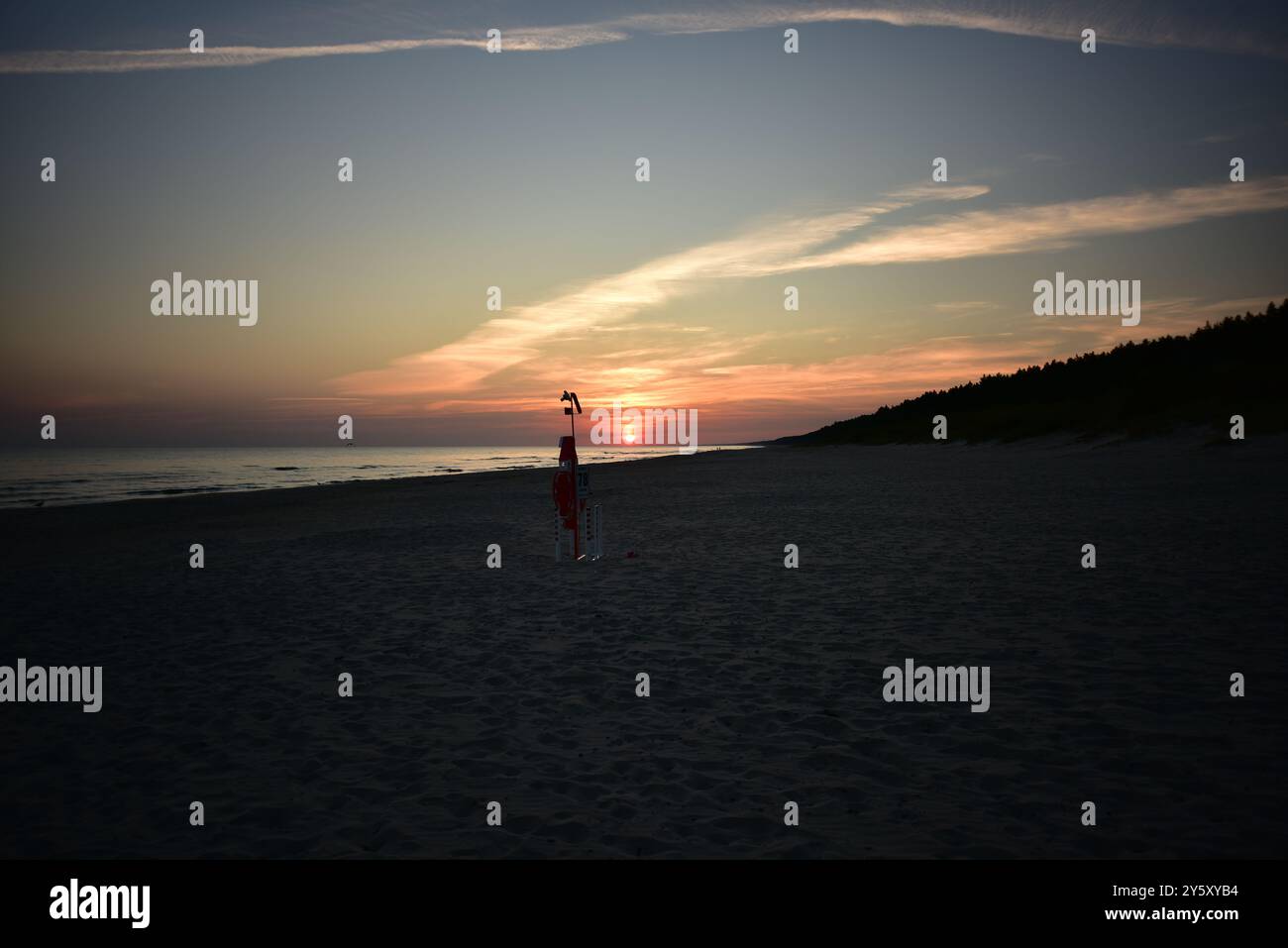 Baltic Sea beach in Jantar Stock Photo - Alamy