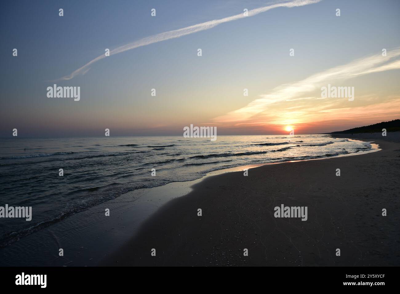 Baltic Sea beach in Jantar Stock Photo - Alamy