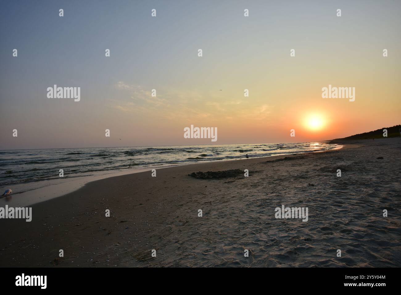 Baltic Sea beach in Jantar Stock Photo - Alamy