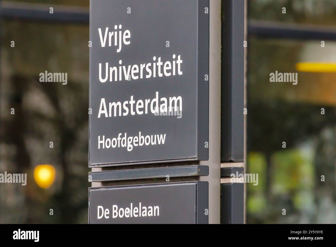 Amsterdam, The Netherlands - September 4, 2024: Building entrance sign of the Dutch Free ...