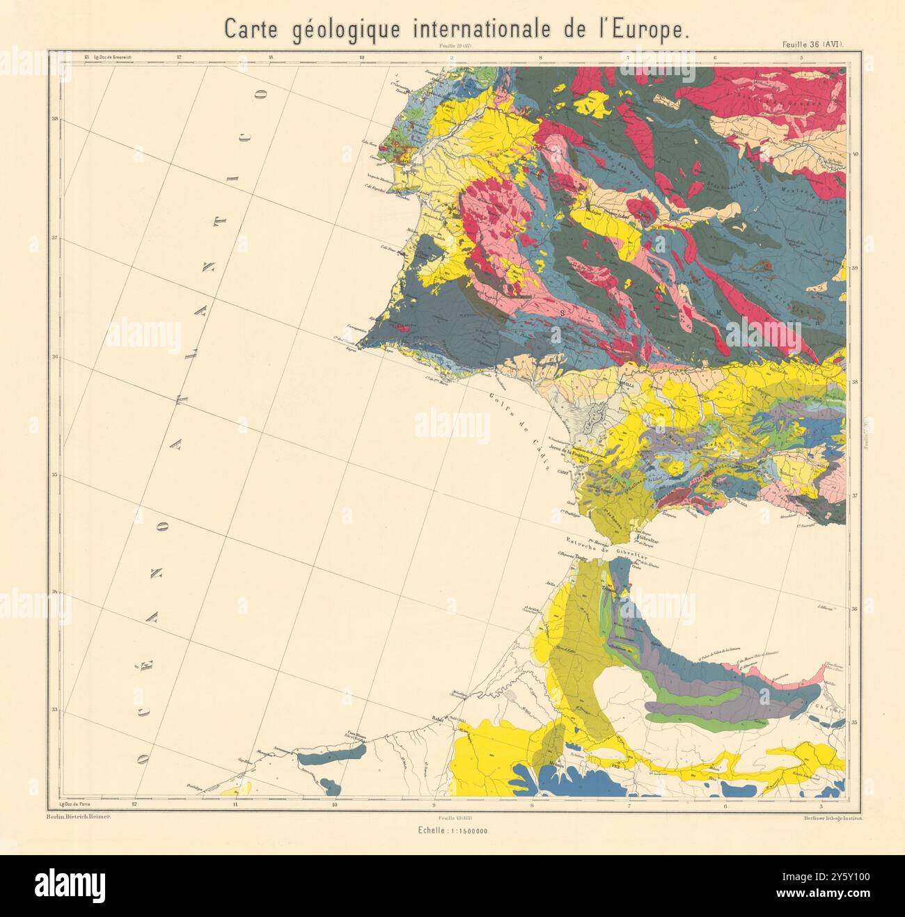 Geological map of spain hi-res stock photography and images - Alamy