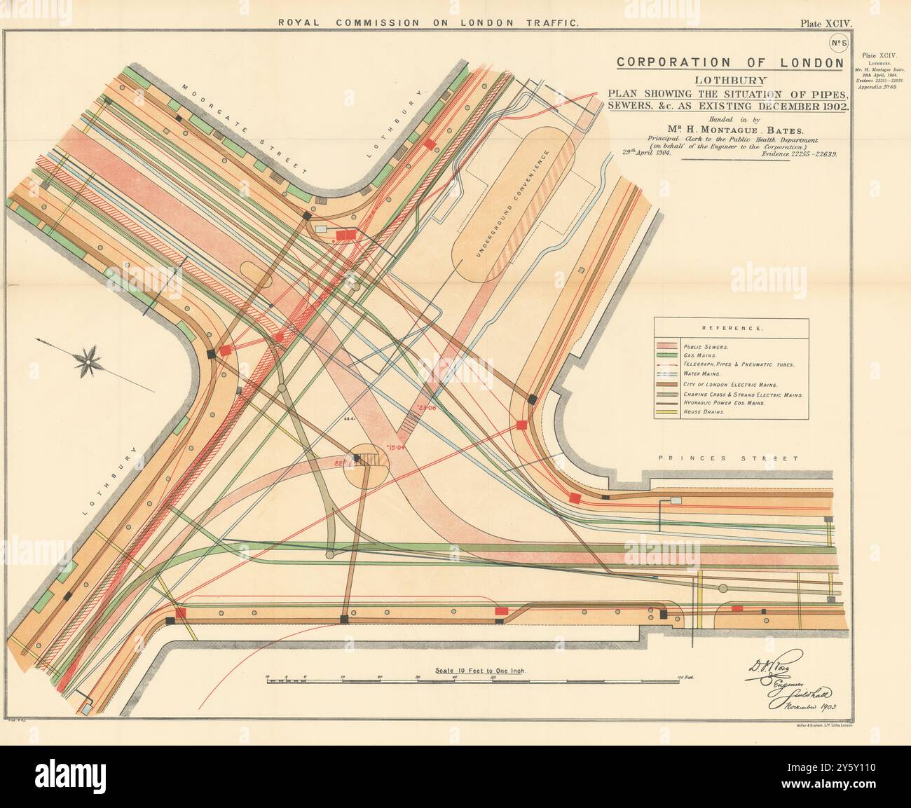 Moorgate london old map hi-res stock photography and images - Alamy