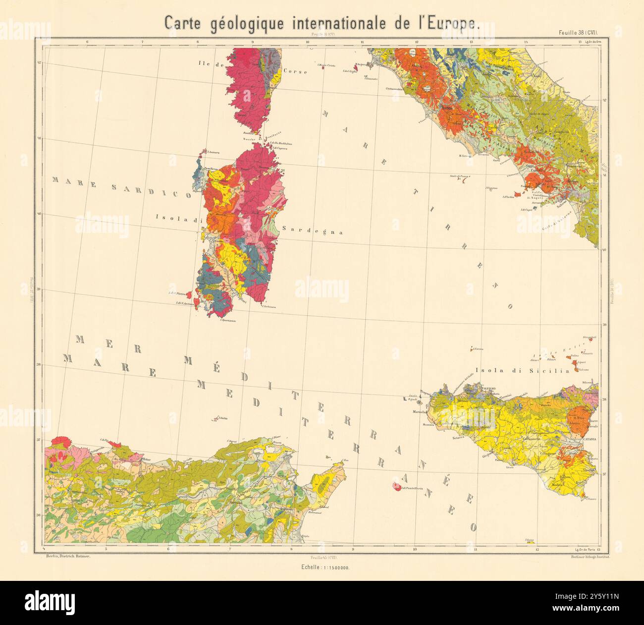 Geological map italy hi-res stock photography and images - Alamy