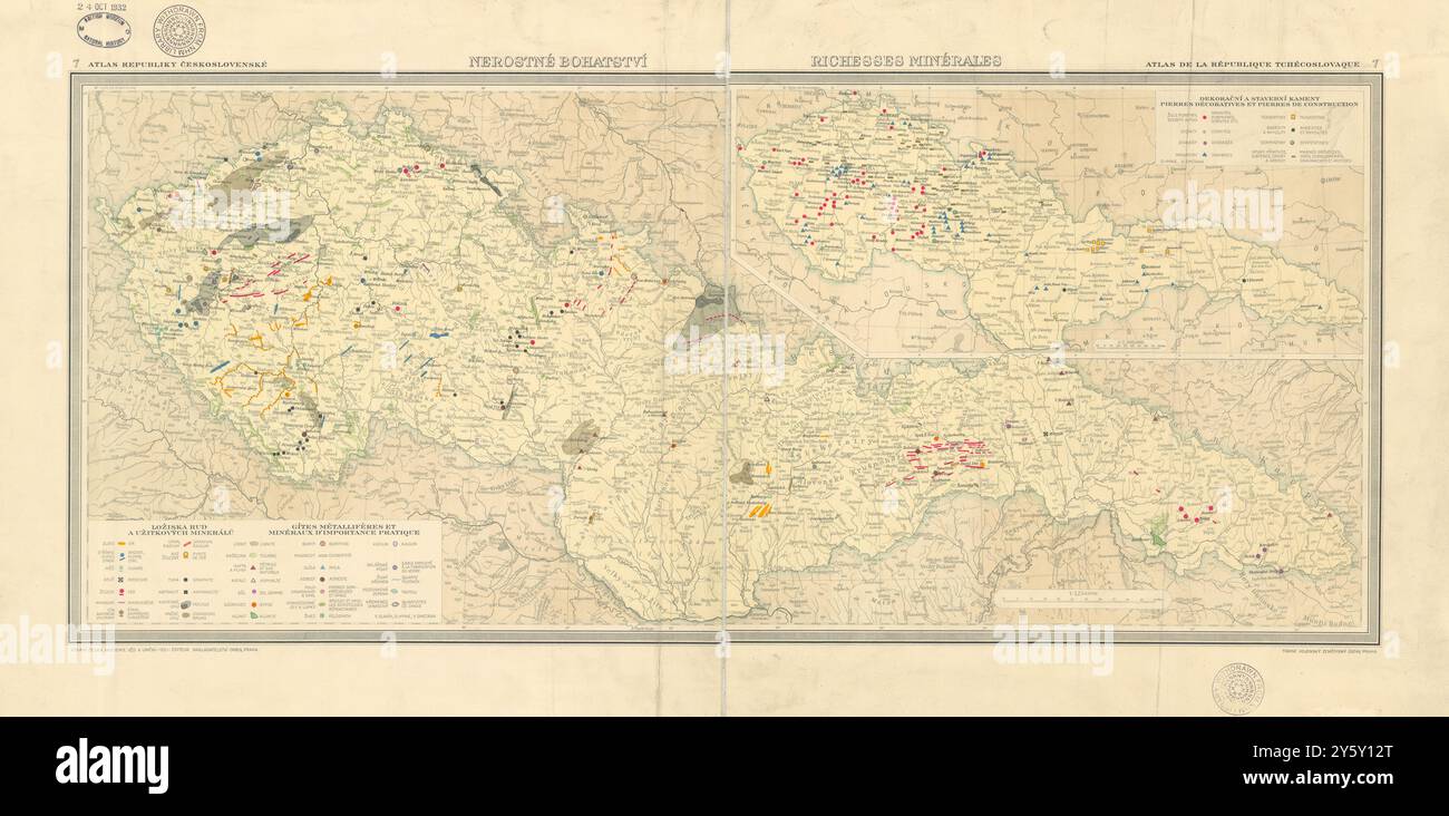 Čekoslovenské - Nerostné Bohatstvi. Czechoslovakia - Mineral Resources ...