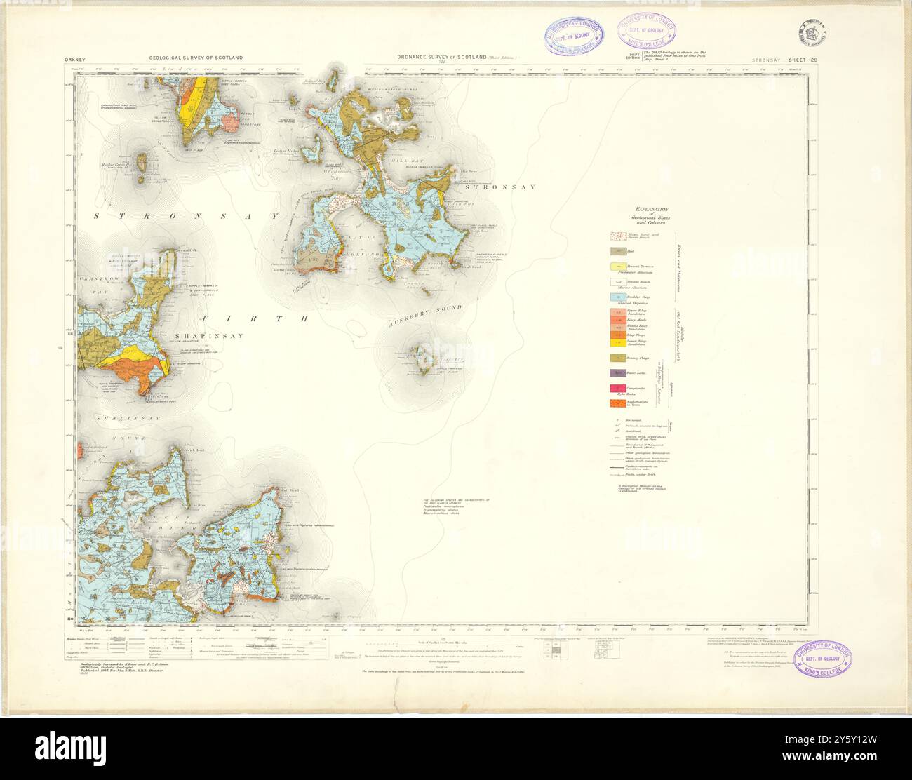 Stronsay. Geological Survey of Scotland sheet 120. Shapinsay Orkney ...