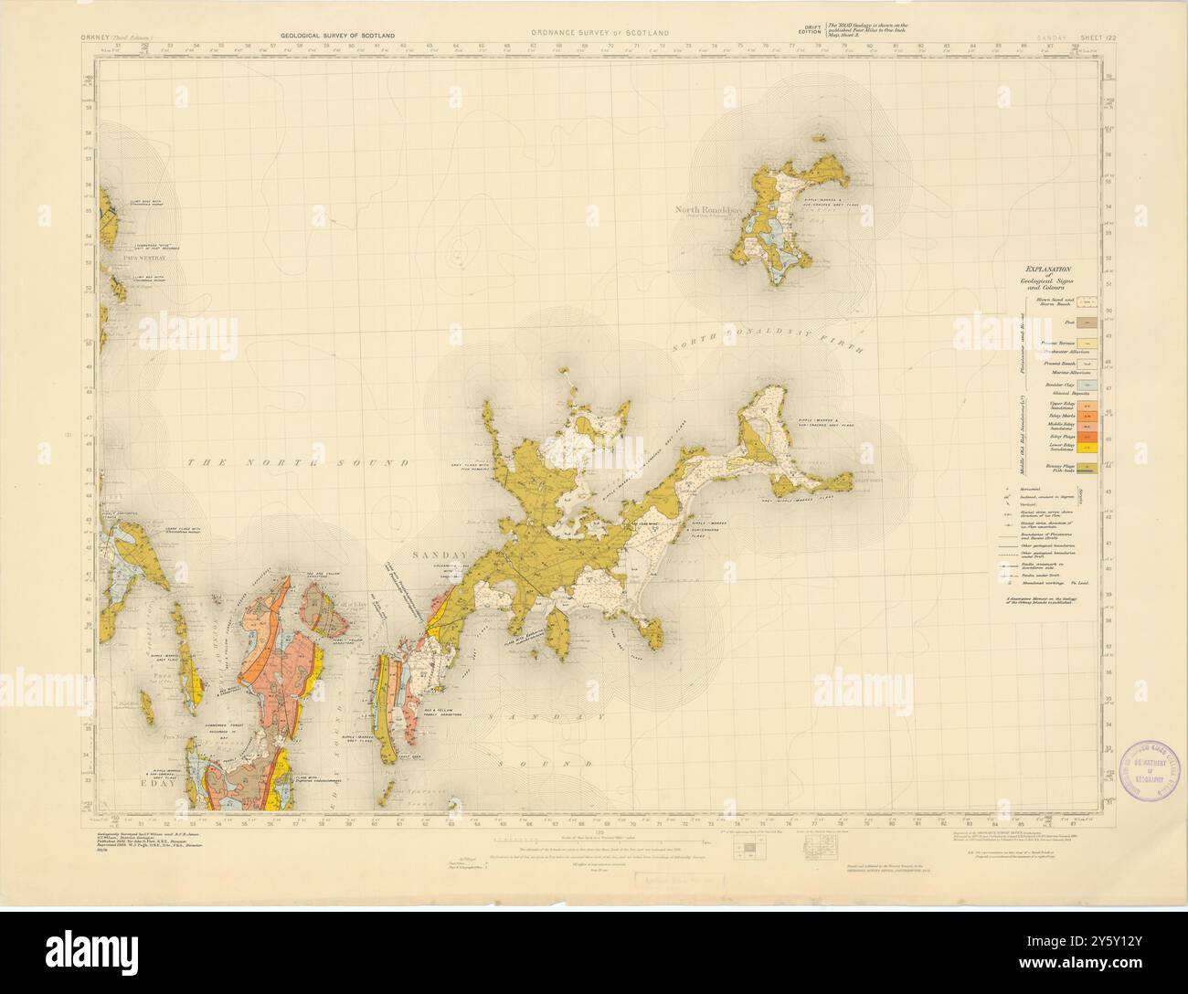 Sanday. Geological Survey of Scotland sheet 122. Dennis Head Orkney ...