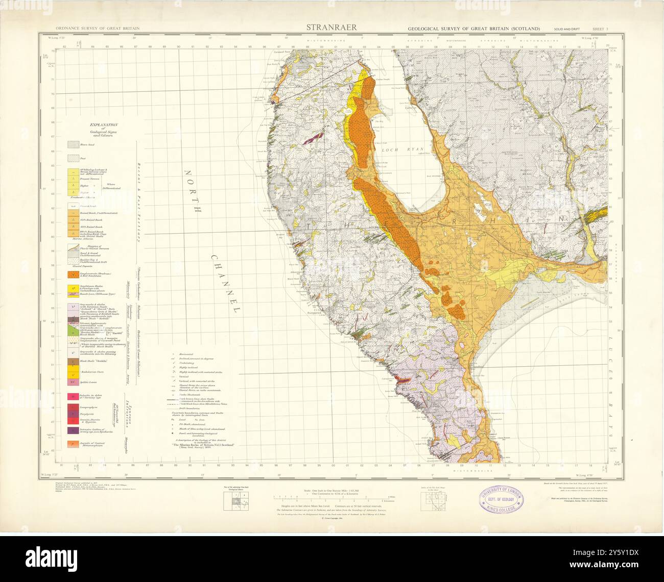 Stranraer. Geological Survey of Scotland sheet 3. Port Patrick, Rhins ...
