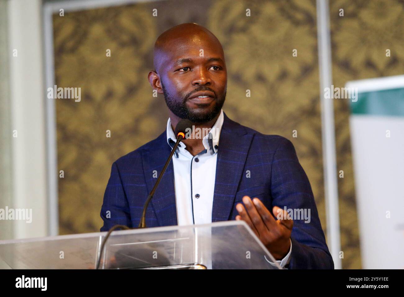 NAIROBI, KENYA - SEPTEMBER 23: Football Kenya Federation (FKF) Chief Executive Officer Barry ...