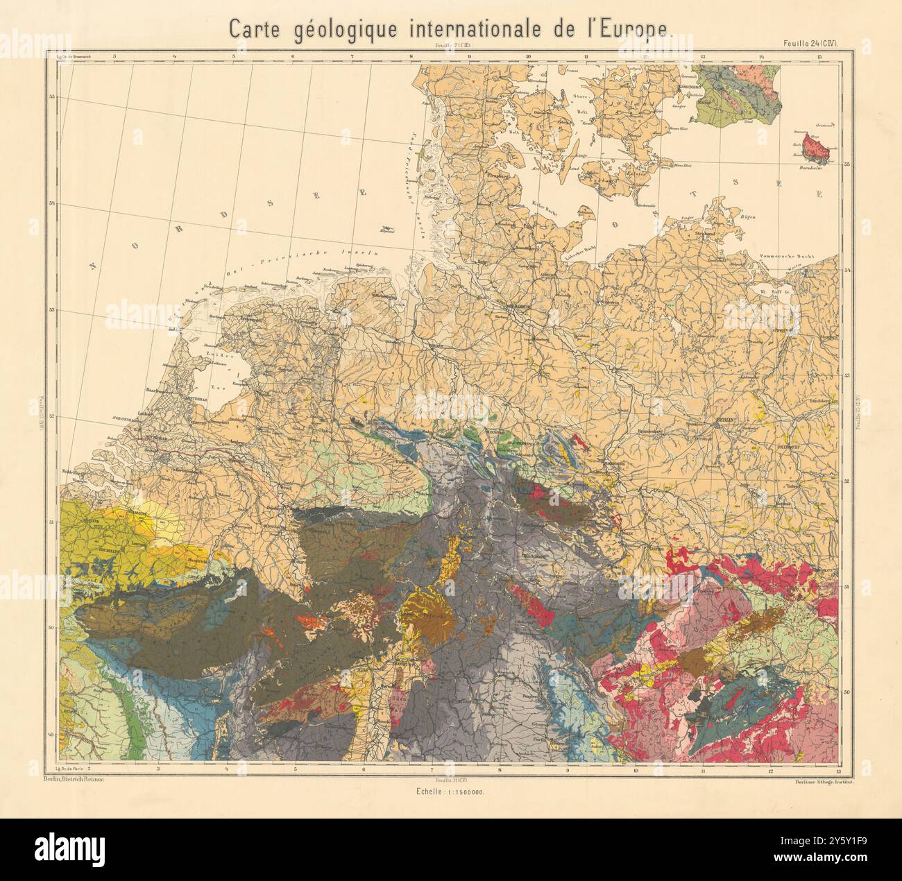 Denmark and netherlands map hi-res stock photography and images - Alamy