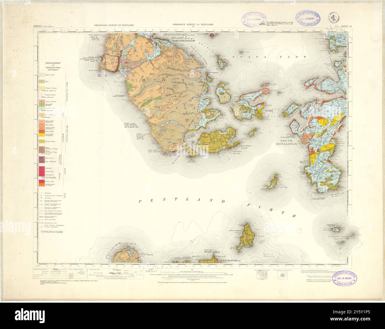 Map of hoy hi-res stock photography and images - Alamy