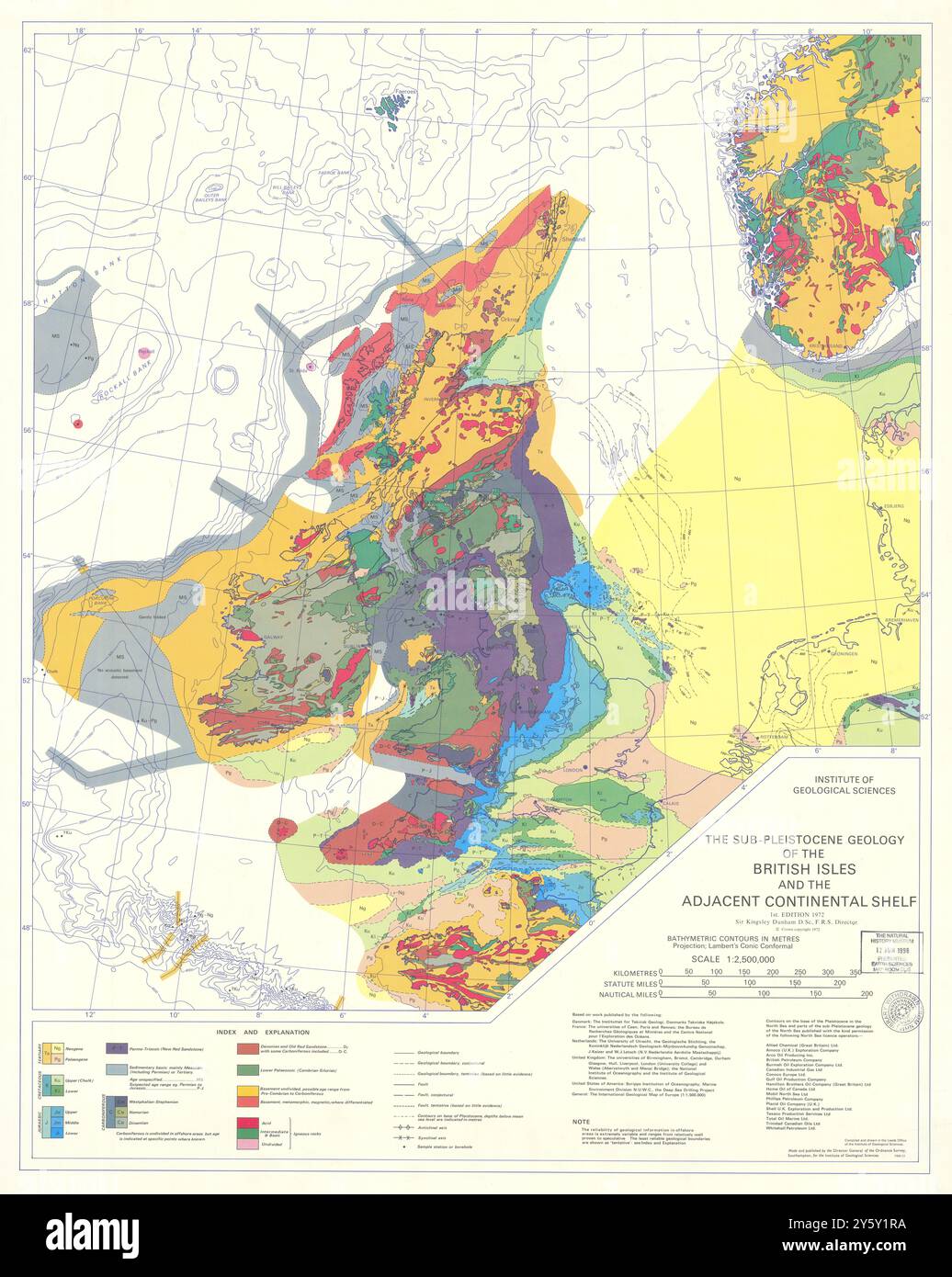 British Isles & adjacent continental shelf sub-Pleistocene geology. BGS ...