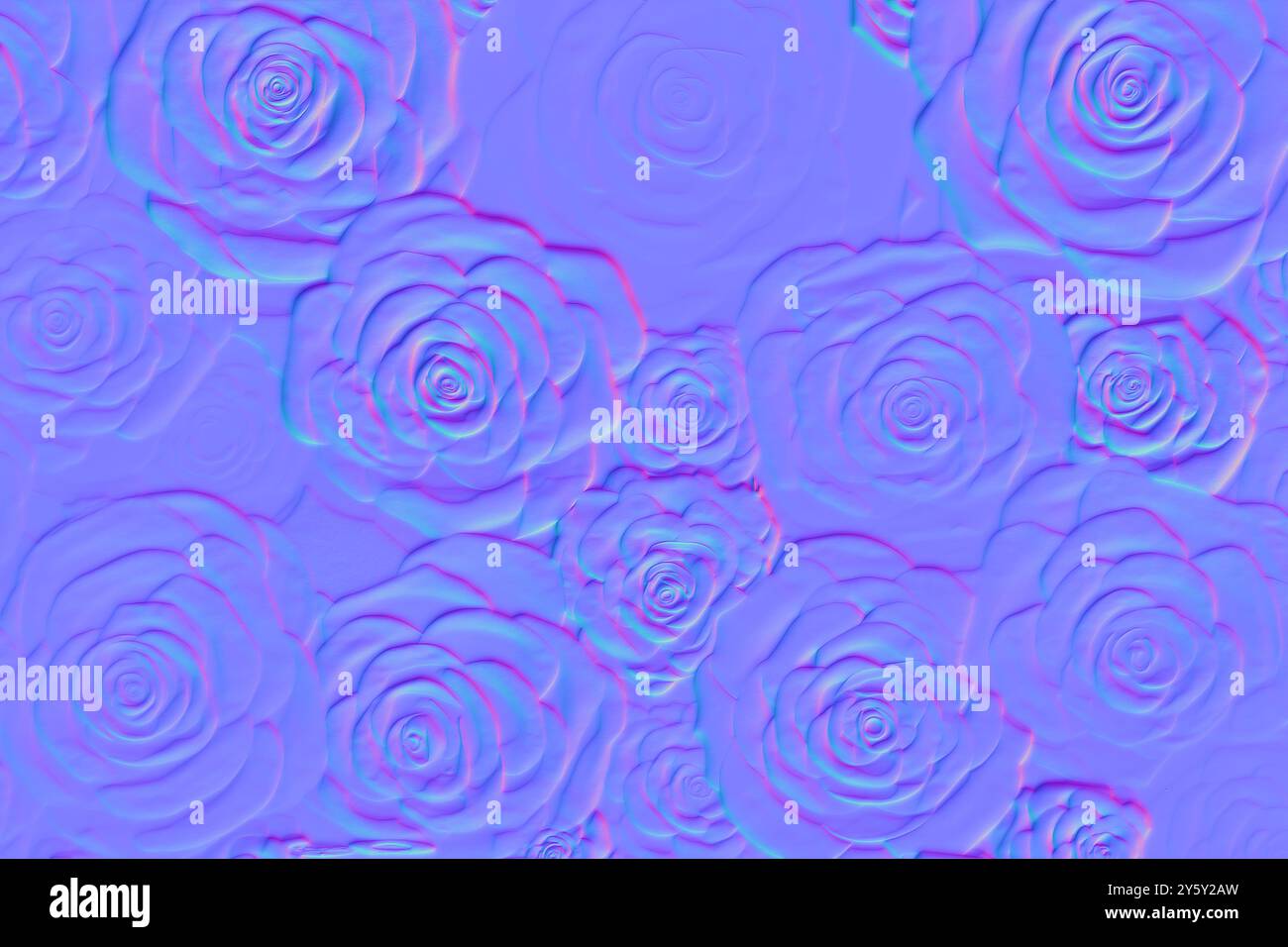 Background with rose flowers in normal map Stock Photo - Alamy