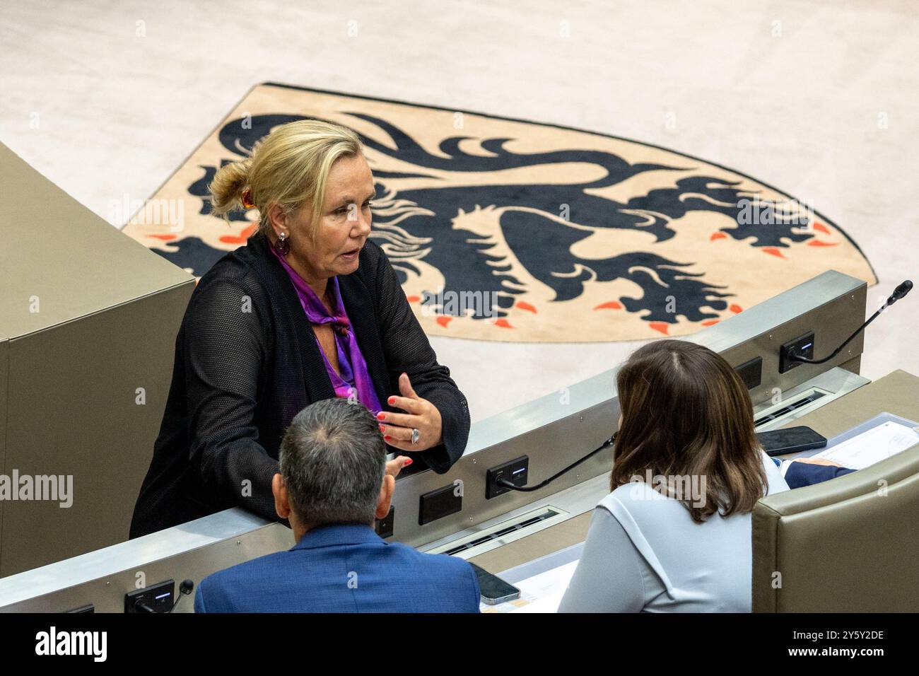 Brussels, Belgium. 23rd Sep, 2024. N-VA's Liesbeth Homans pictured ...