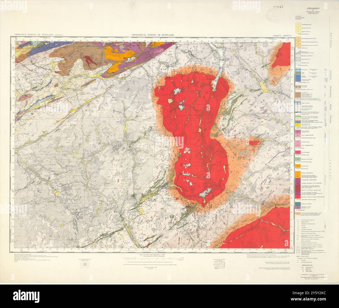 Carrick. Geological Survey of Scotland sheet 8. Rowantree, Carsphairn ...