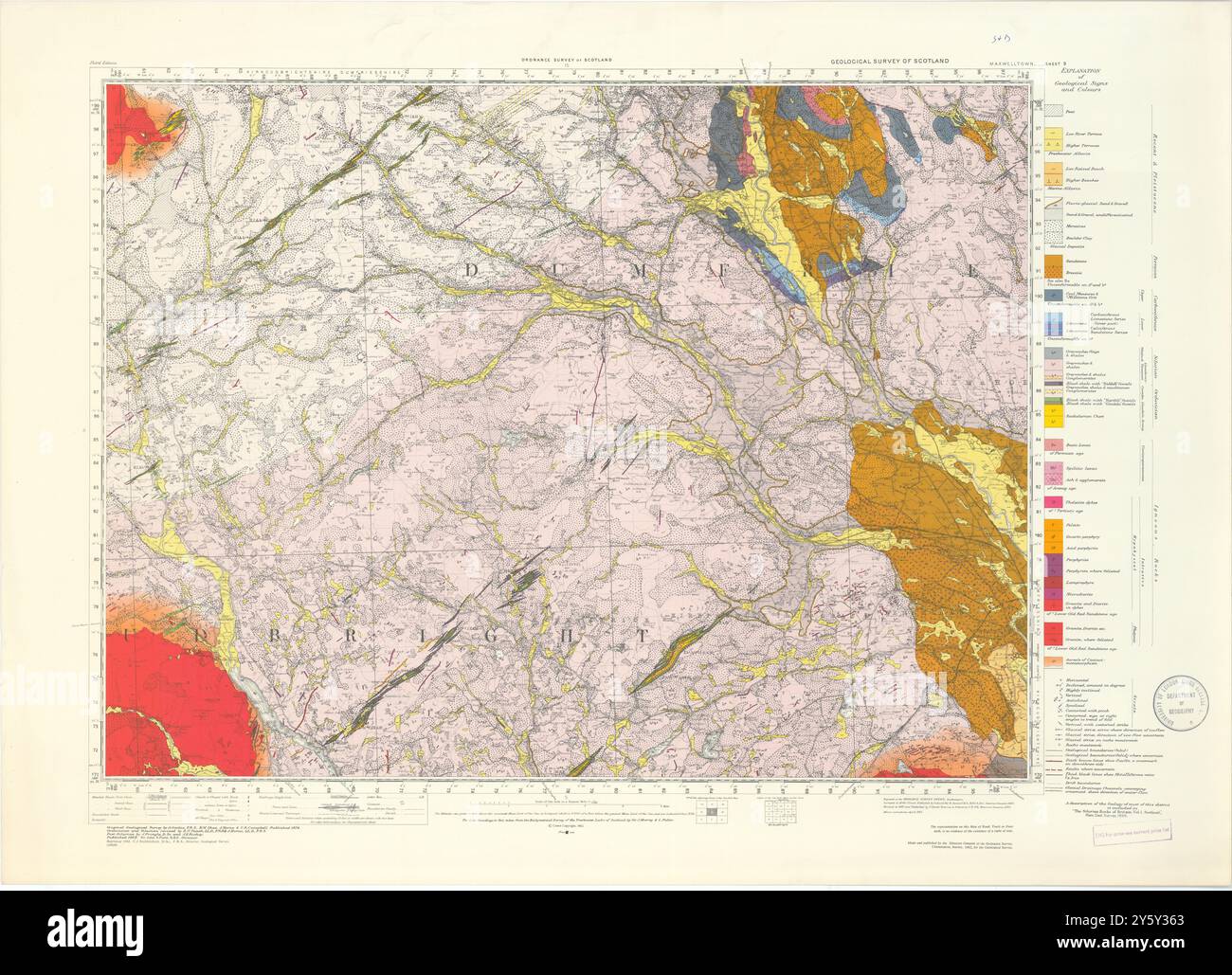 Maxwelltown. Geological Survey of Scotland sheet 9. Moniaive, Galloway ...