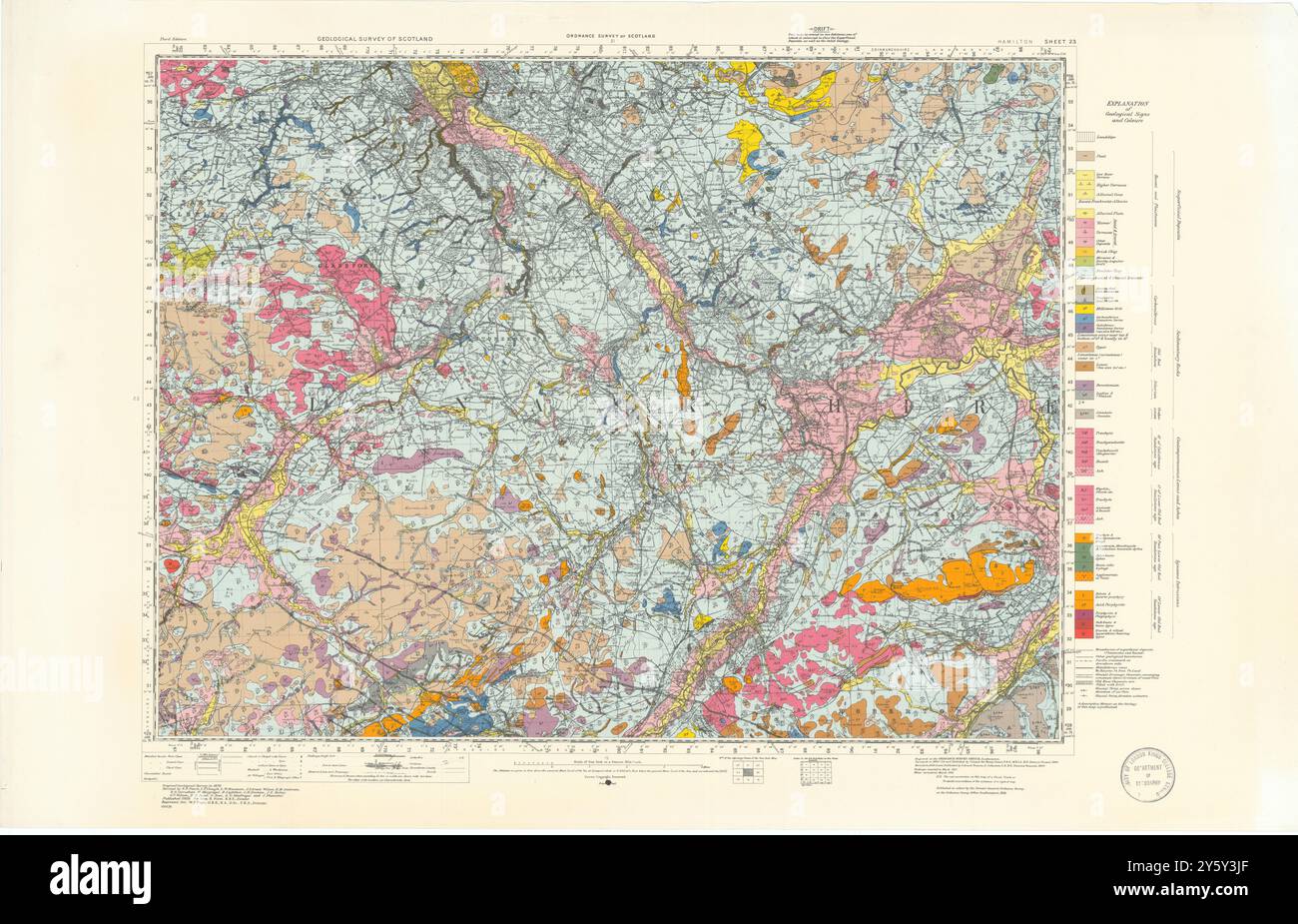 Old map of hamilton hi-res stock photography and images - Alamy