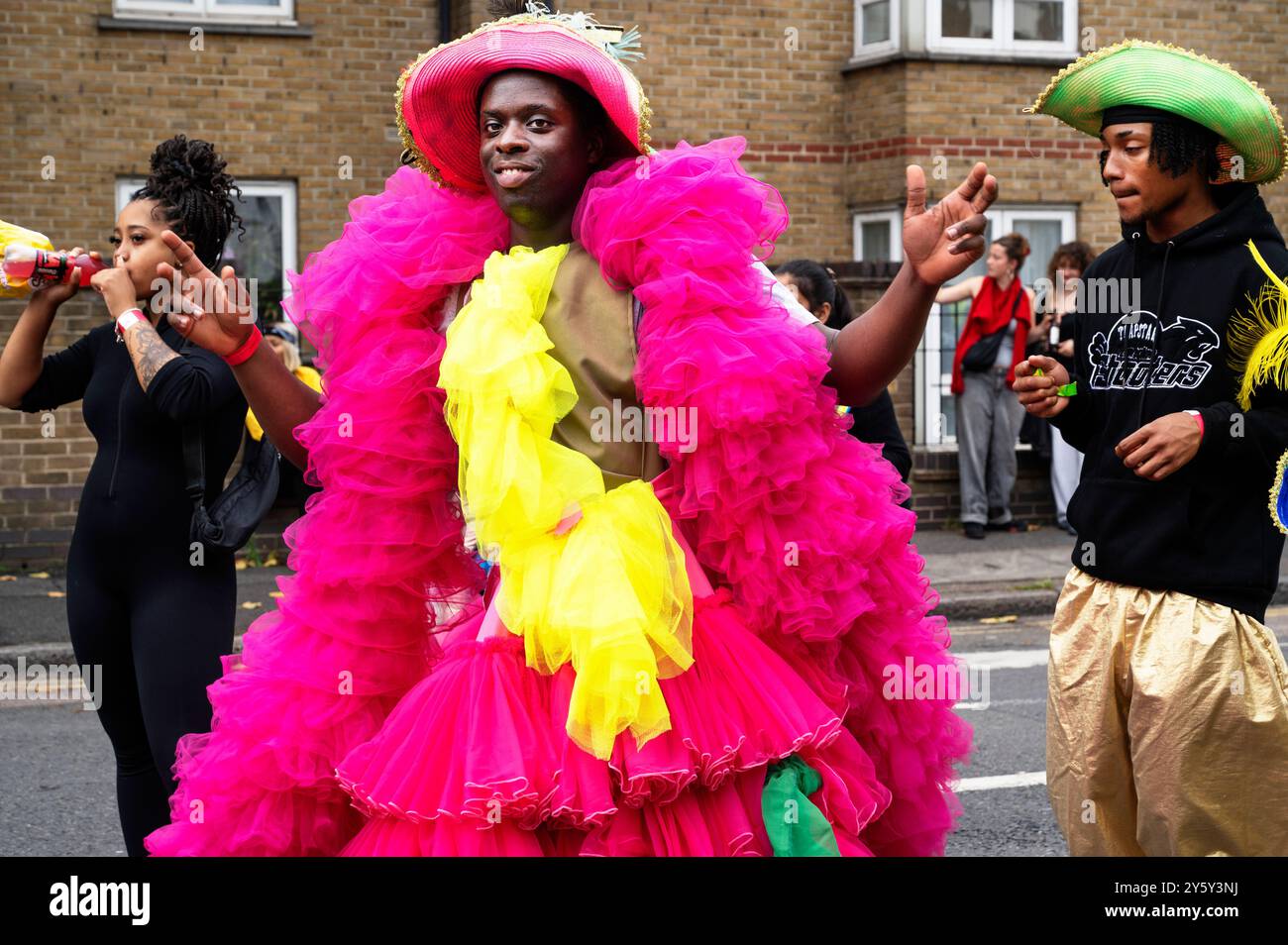 September 22nd 2024 Hackney Carnival. People of Paradise performer ...