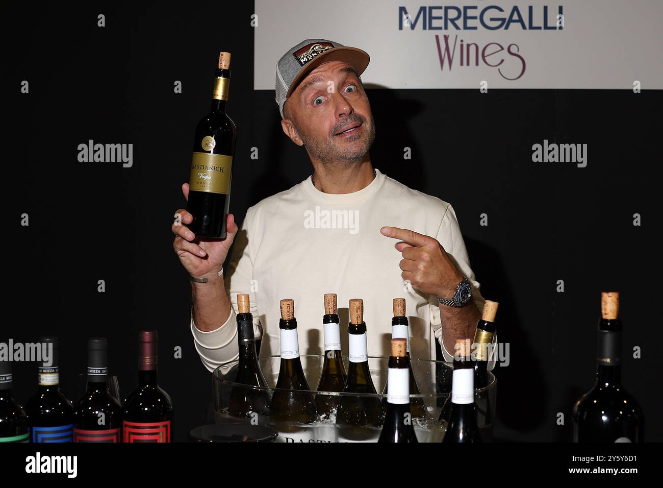 Masterclass at Wine Next held by New Yorker Joe Bastianich, a TV ...