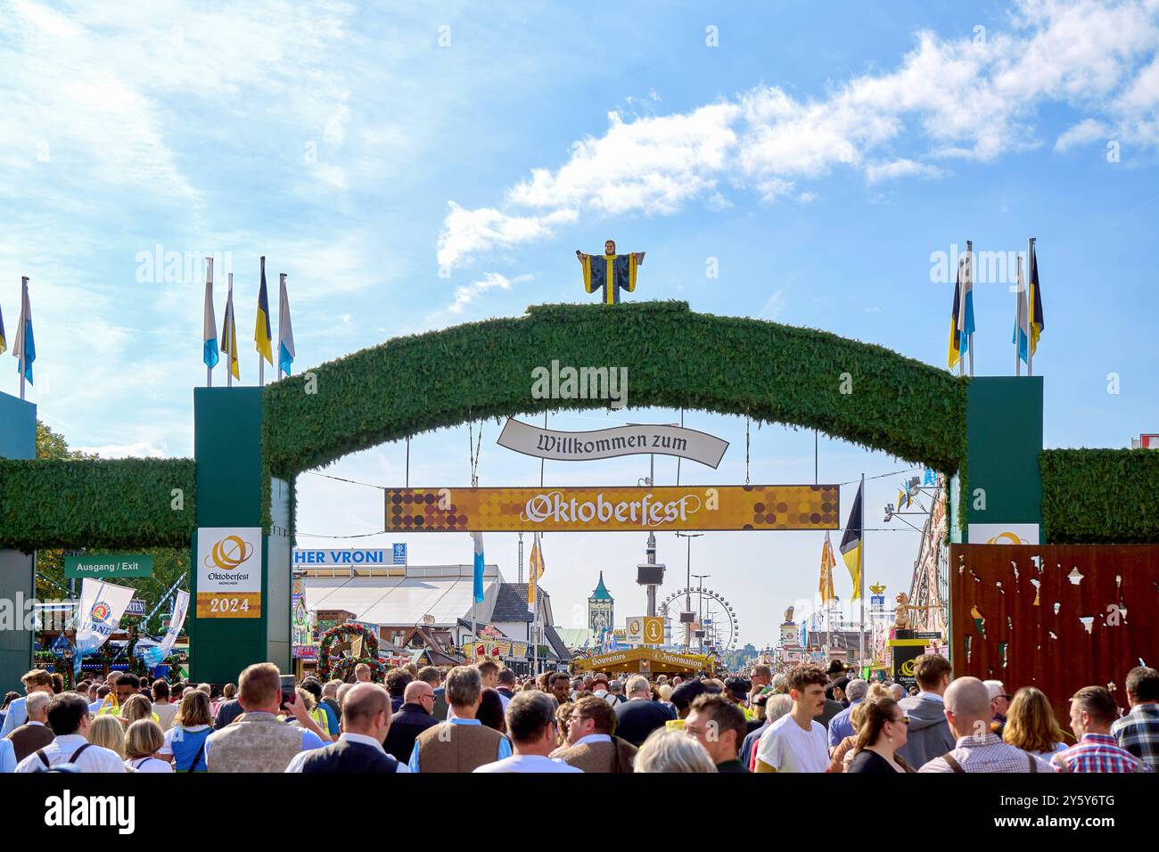 Munich, Bavaria, Germany - September 23, 2024: Entrance area of the ...